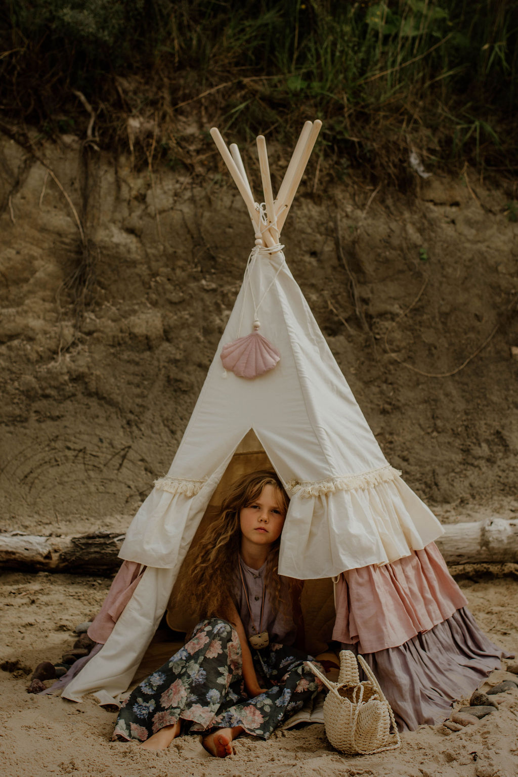 Tipi indián sátor - Púder fodrok - MyMiniversum