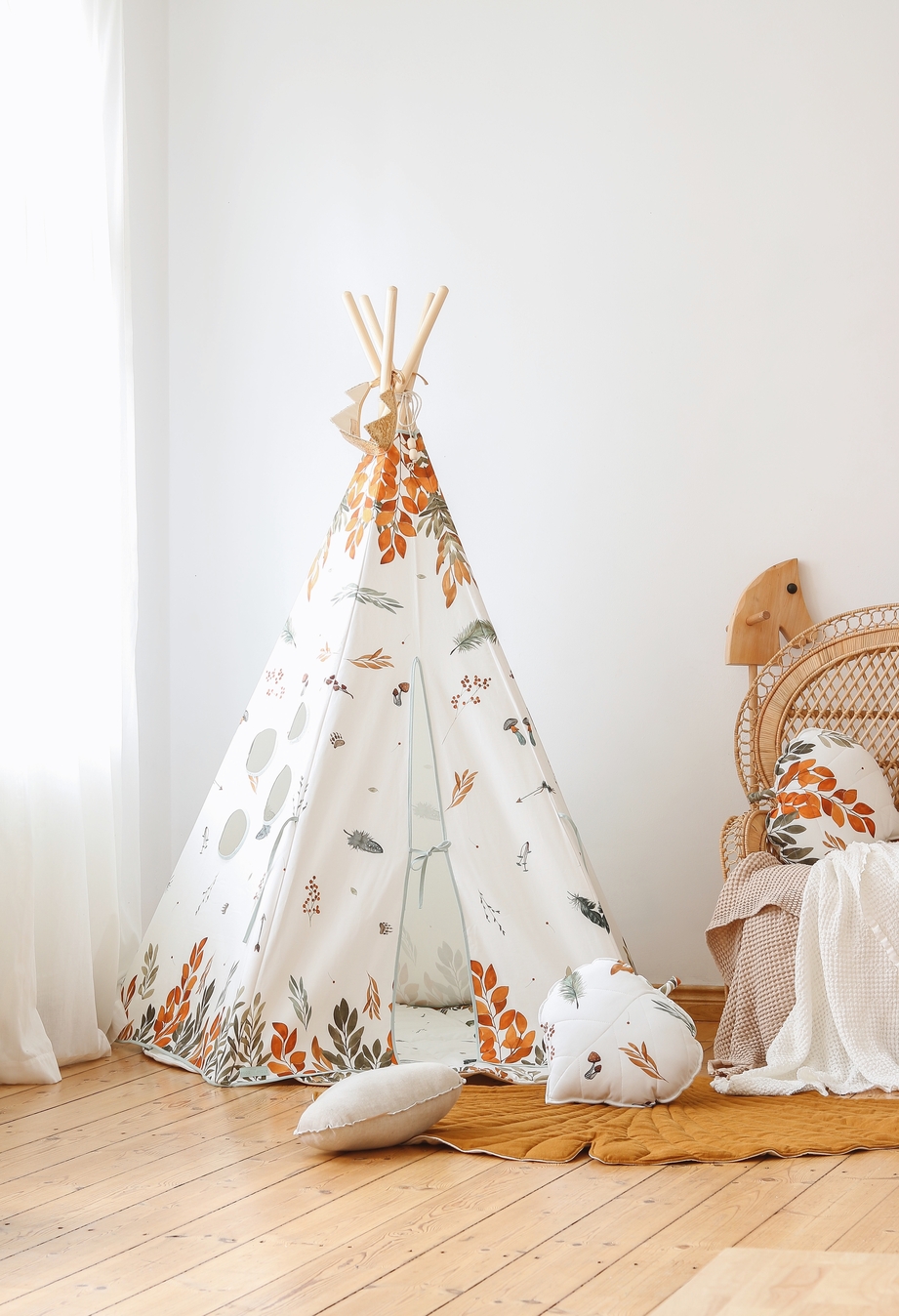 Tipi indián sátor - erdei hangulat - MyMiniversum